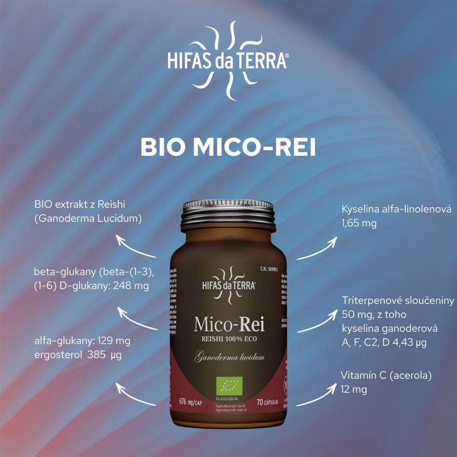 Mico-Rei 70 kapslí Bio (Reishi) | ForActiv.cz
